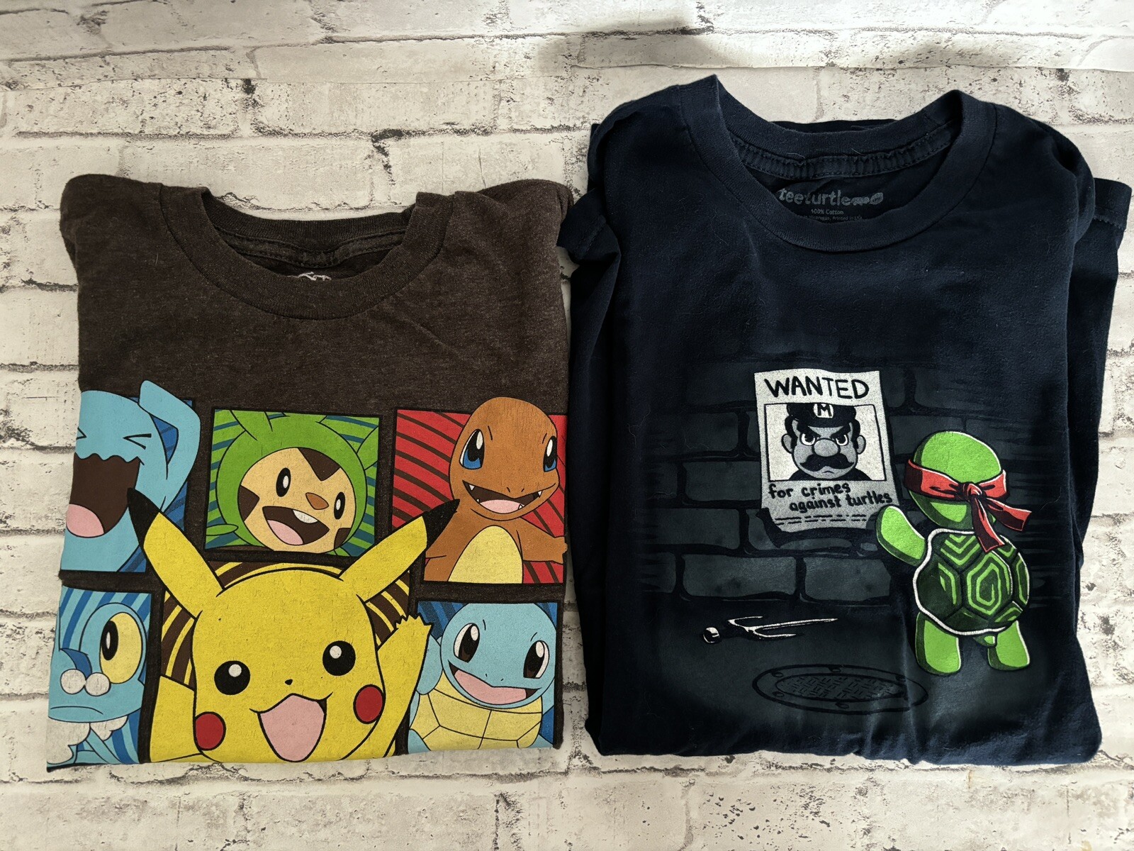 Lot Of 2 Boys Shirts Pokemon Teeturtle Size Small | eBay