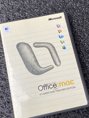 Microsoft Office Mac 2004 Student and Teacher Edition w/ 3 USER ...