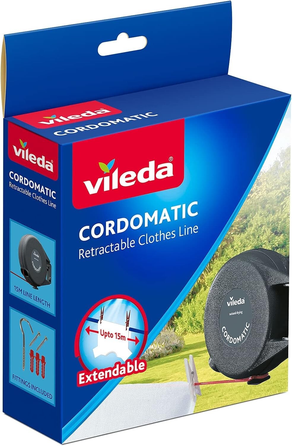 Vileda Cordomatic Retractable clothes washing Line Automatic ...