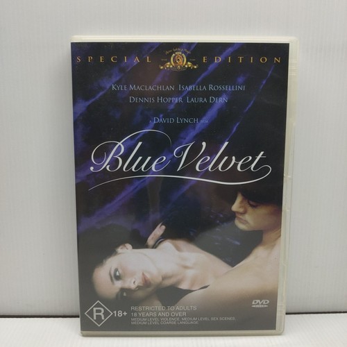 Blue Velvet DVD Region 4 - Dennis Hopper Isabella Rossellini - David ...