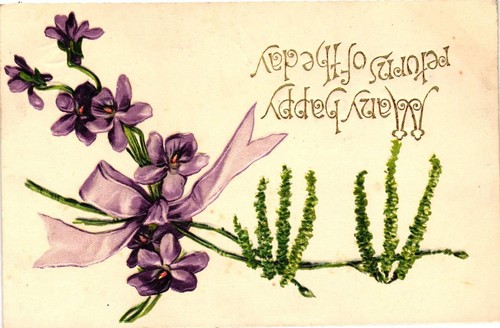 Vintage Postcard- Manu Happy Returns of the Day | eBay