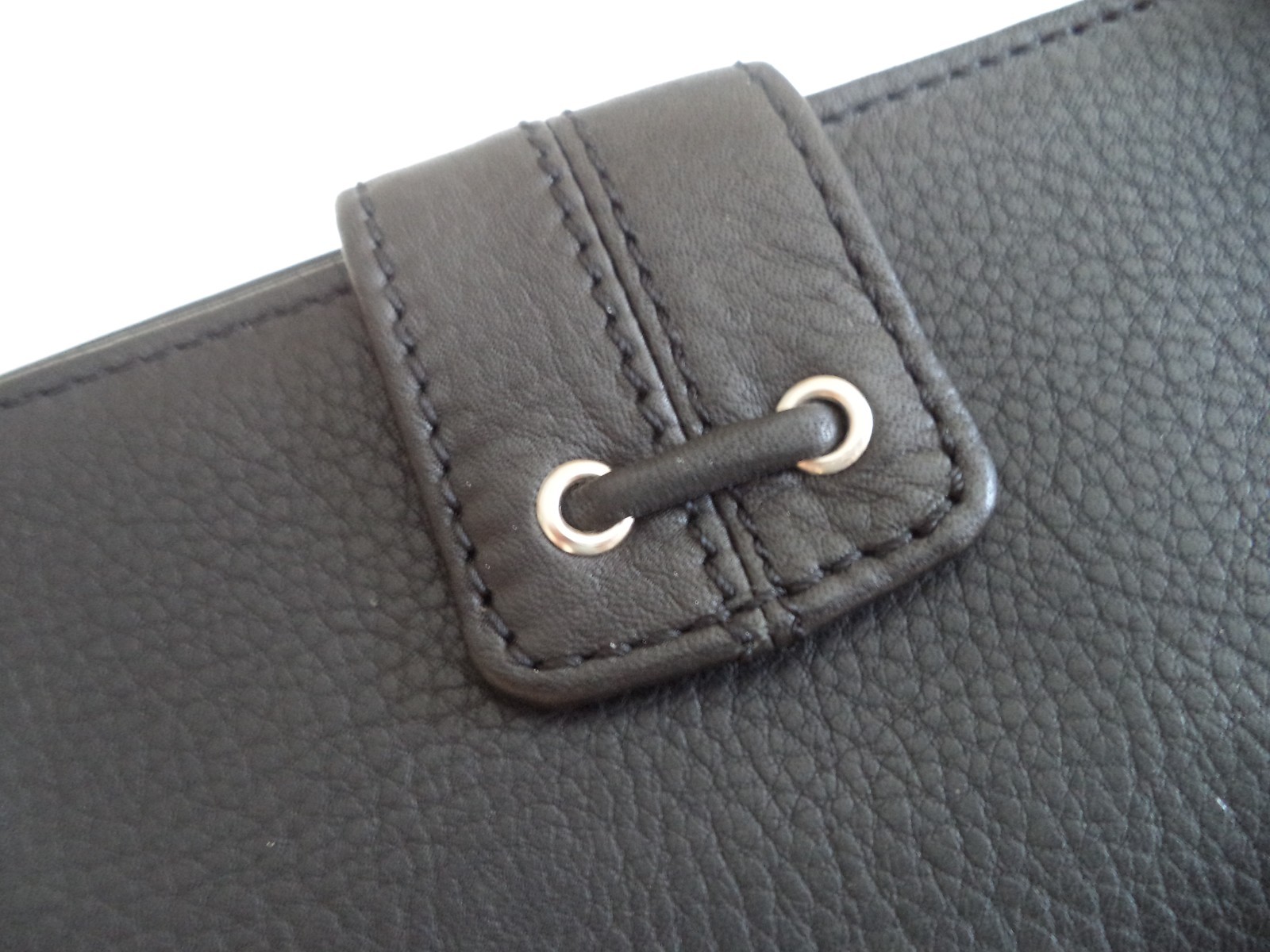 My Big Fat Leather Checkbook Wallet,Black | eBay