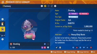 Shiny Slowking-Galar 6IVs Tera Type: Flying Pokémon Scarlet and Violet ...
