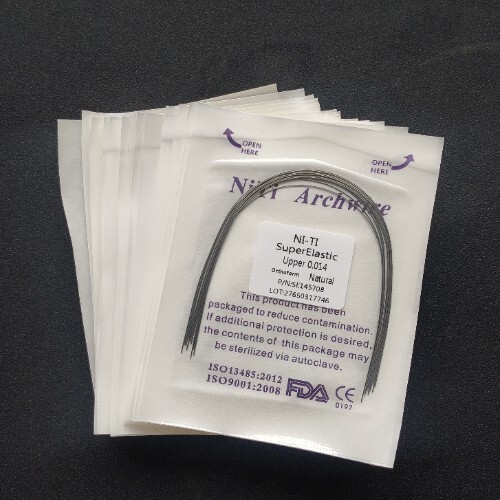 20Packs Dental Ortho Arch Wires Super Elastic Niti Round Natural Form ...