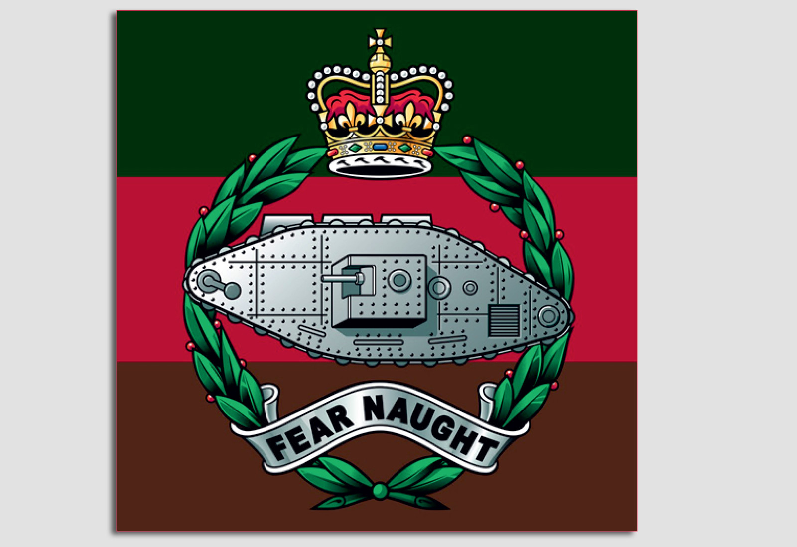Royal Tank Regiment flag vinyl sticker HM Armed forces Army Special ...
