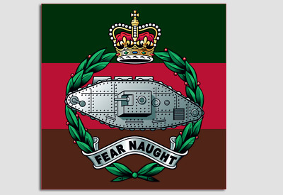 Royal Tank Regiment flag vinyl sticker HM Armed forces Army Special ...