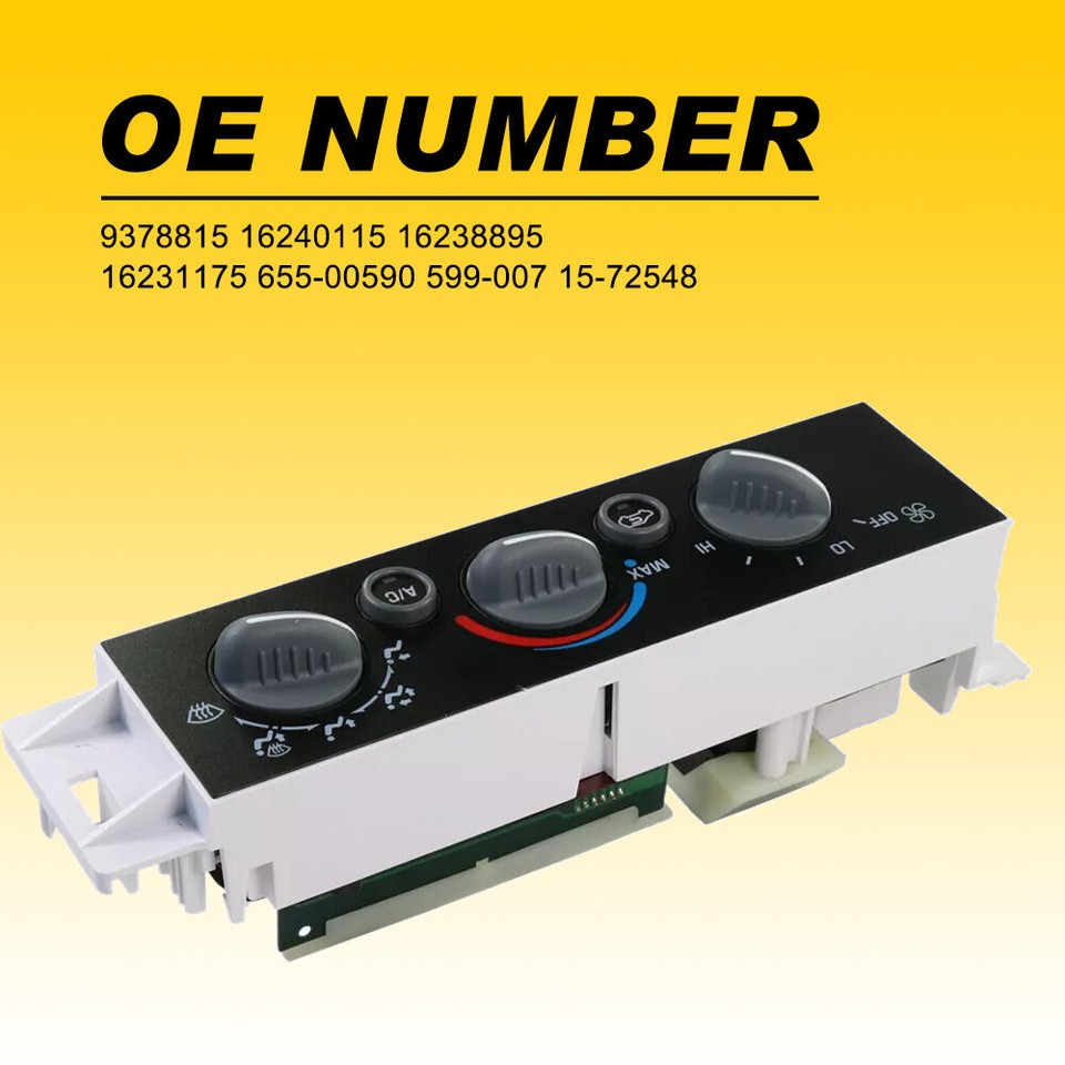 Heater A/C Control Panel Switch Unit for 1996 -2000 Chevrolet GMC C1500 ...