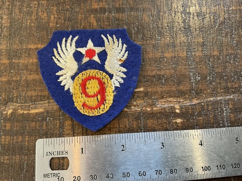 ORIGINAL WWII USAAF THEATER MADE 9TH AIR FORCE PATCH | eBay