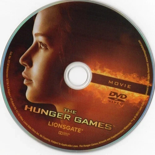 The Hunger Games DVD 2012 Single Disc Widescreen Edition LG- Disc Only ...