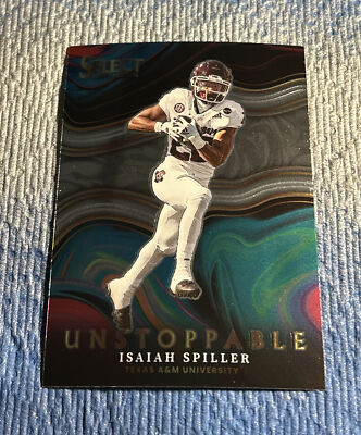 2022 Panini Select Draft Picks Blue Concourse Isaiah Spiller #18 Rookie ...