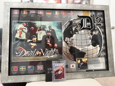 Eminem/D12 Devils Night Plaque w/ free Eminem GAS Trading Card | eBay