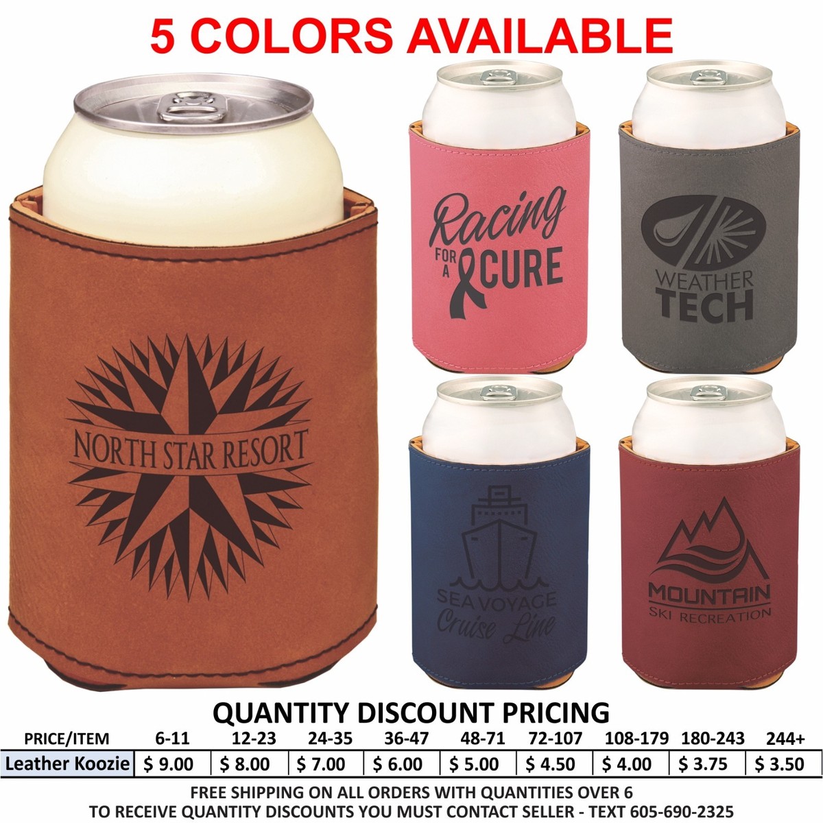 Custom Monogrammed Koozies For Women Personalized Beach Vacation Can