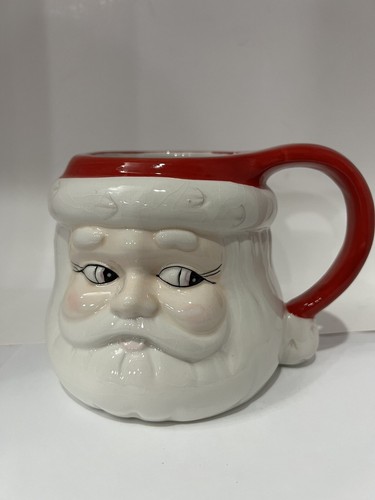 Global Design Connections Santa Face Ceramic Mug | eBay