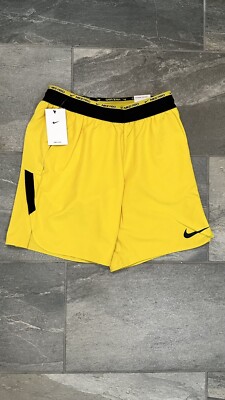 NEW $80 NIKE DRI-FIT FLEX PRO 8" TRAINING GYM SHORTS YELLOW DD1700-709 ...