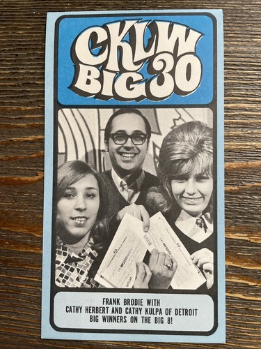 CKLW Big 30 Detroit Music Survey Feb 8, 1971 What's Goin On Marvin Gaye ...