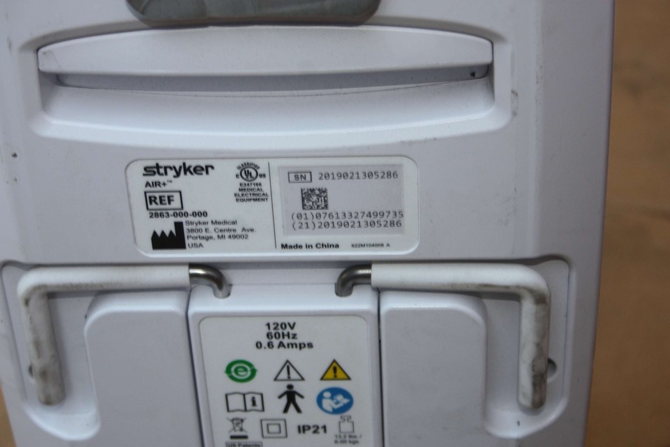 Stryker Air+ 2863-000-00 Pump for 2860 IsoFlex LAL support,2790-100-000 ...