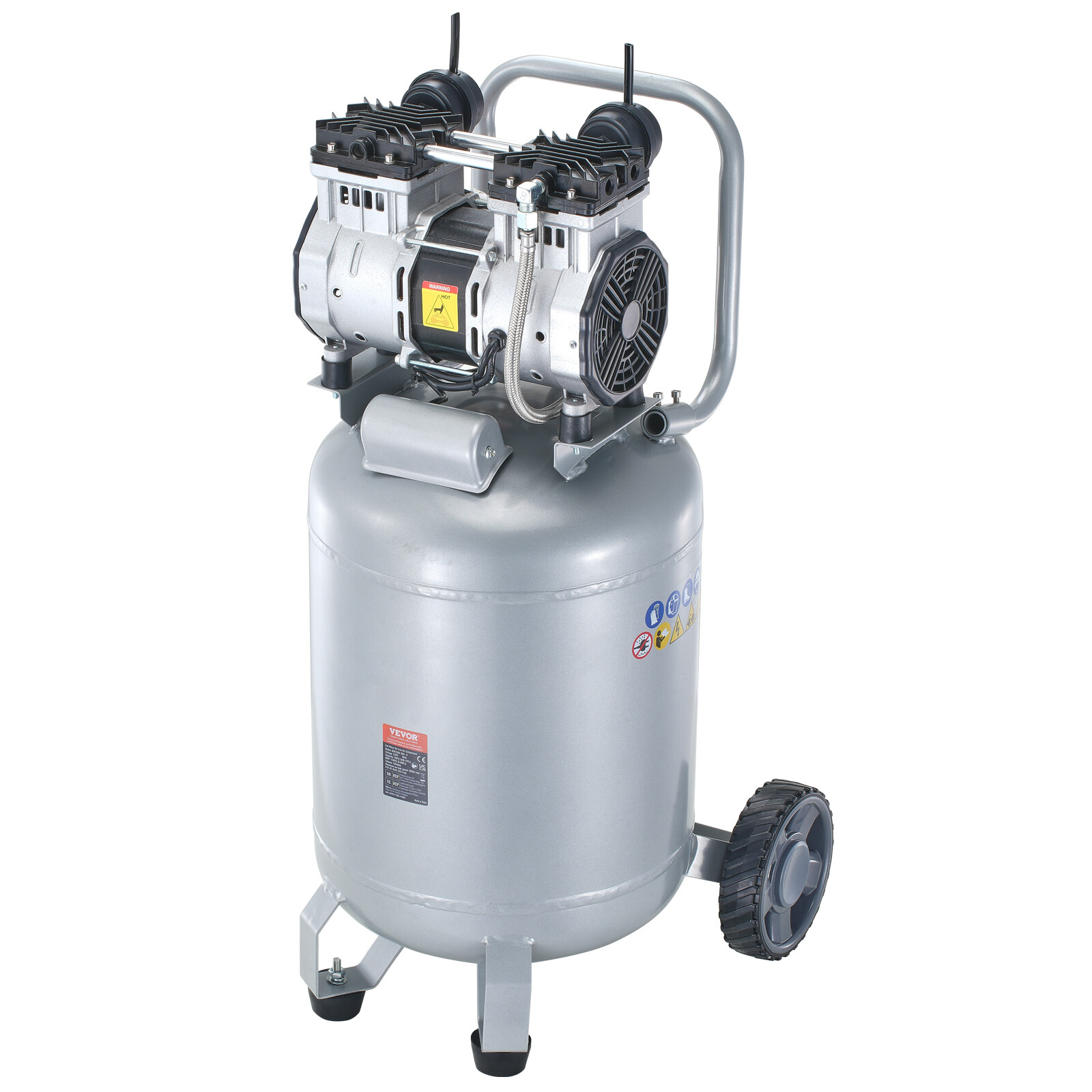 VEVOR 13 Gallon Air Compressor 2HP 4.6SCFM@90PSI Oil Free Air ...