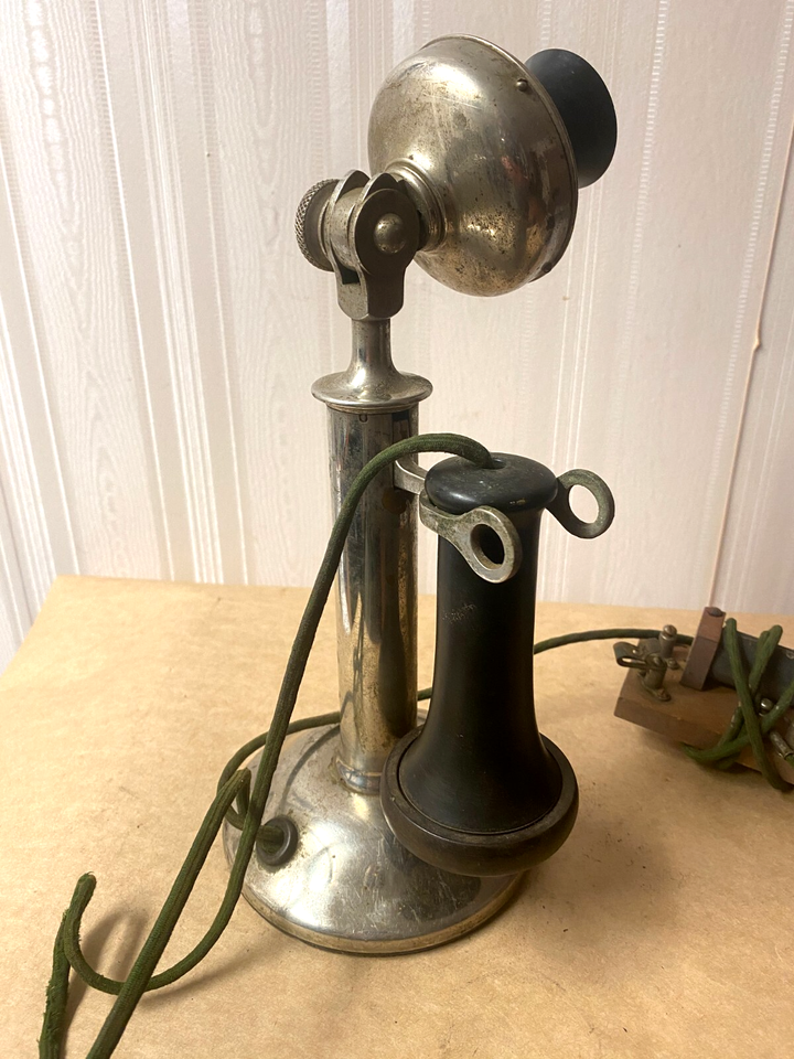 Early Nickel Plated 1900s S H Couch Boston - Candlestick Telephone | eBay