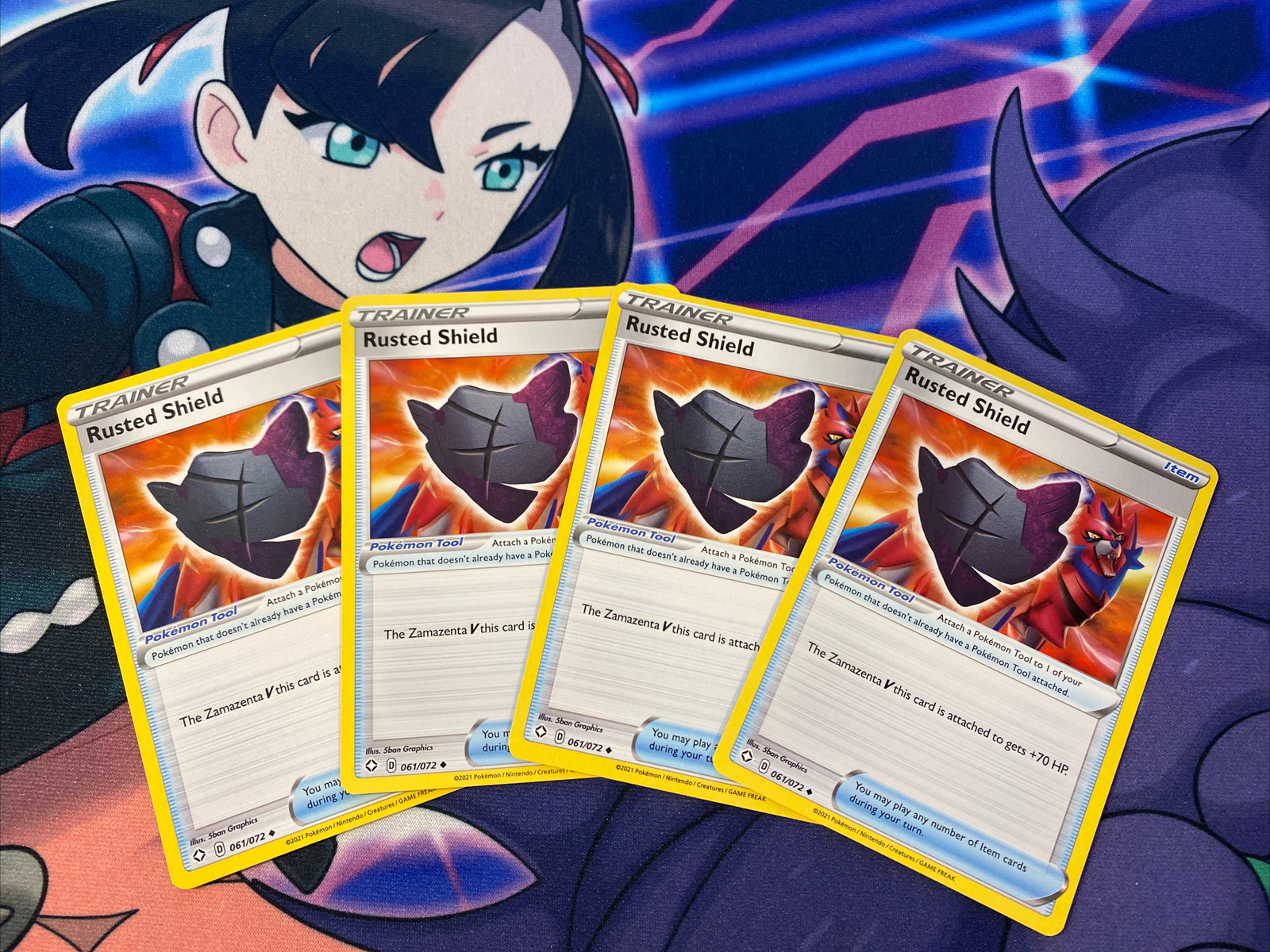 Pokemon Shining Fates Rusted Shield 061/072 x4 playset NM | eBay