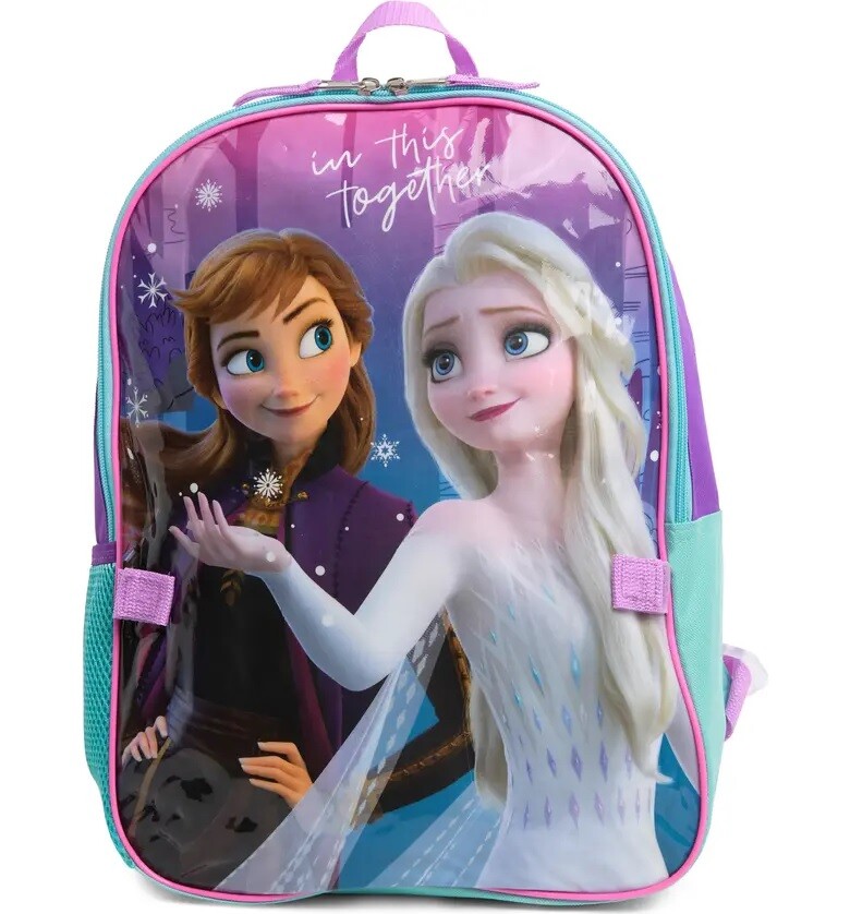 Frozen Elsa Anna Girls School Backpack Lunch box Book Bag Kids Toddler ...