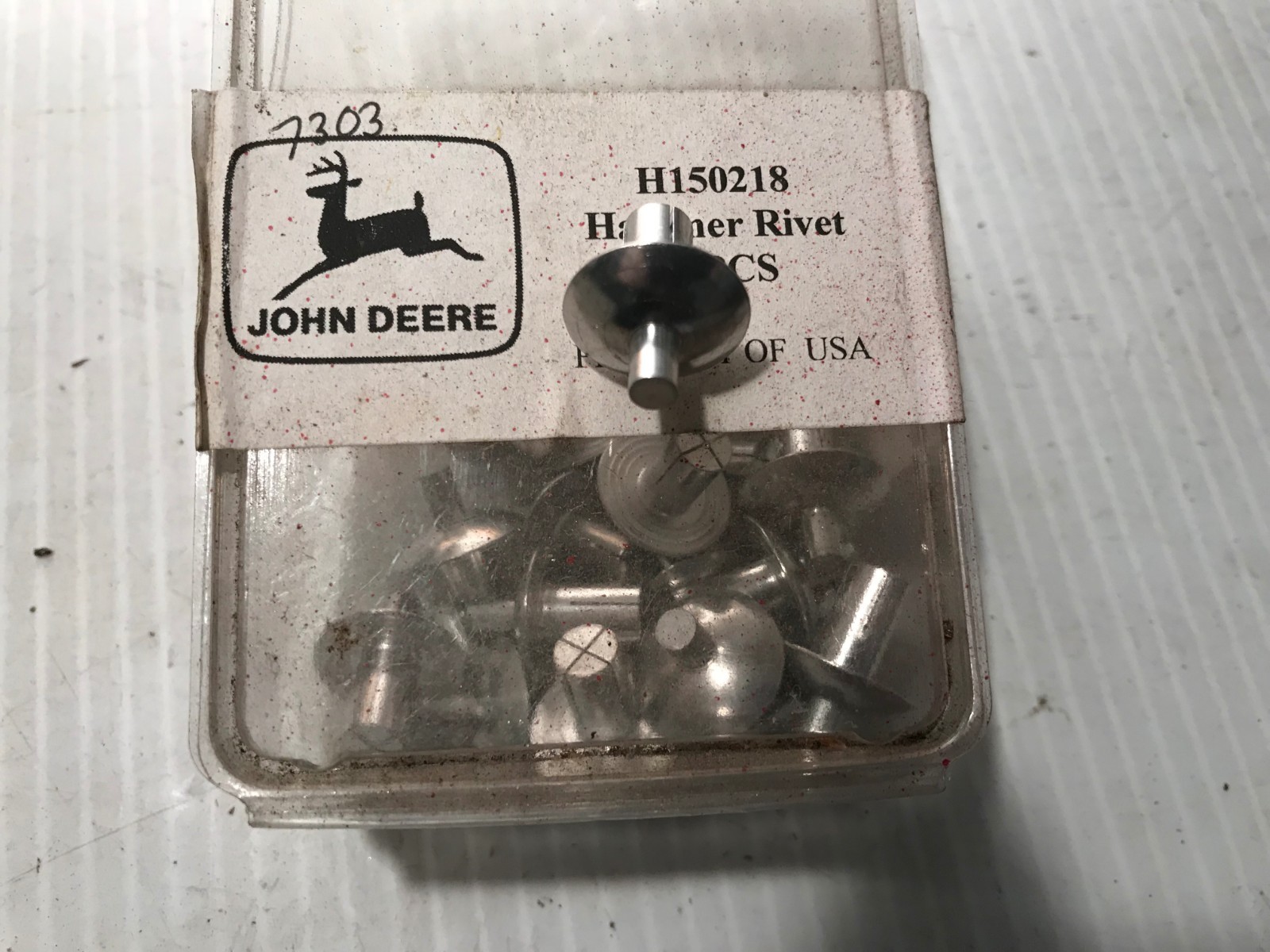 H150218 Genuine John Deere Hammer Rivet Rivets for sale online | eBay