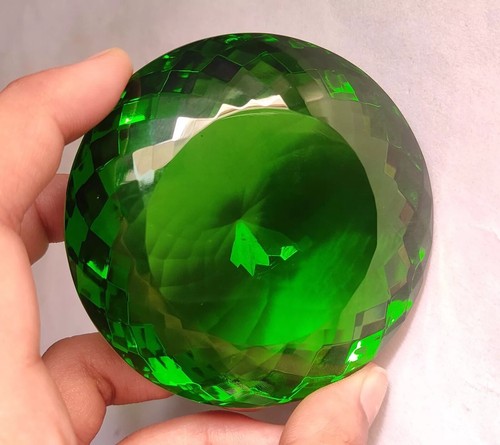 Natural 1000 Ct Certified London Big Round Cut Shiny Green Topaz Loose ...