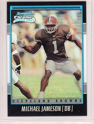 2001 Bowman Chrome MICHAEL JAMESON Rookie card #215 Refractor Serial ...