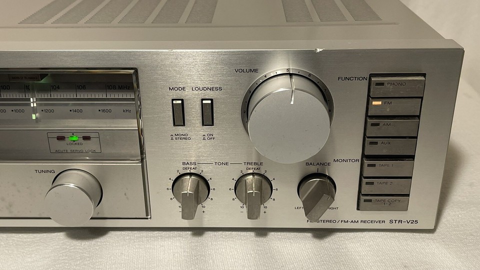 Vintage Sony STR-V25 FM Stereo FM-AM Receiver Amplifier Tested!!! | eBay