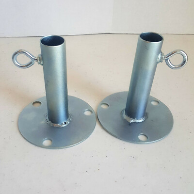 2pc Foot pads 1" Heavy Duty Fitting Canopy Carport Patio Gazebo Booth ...