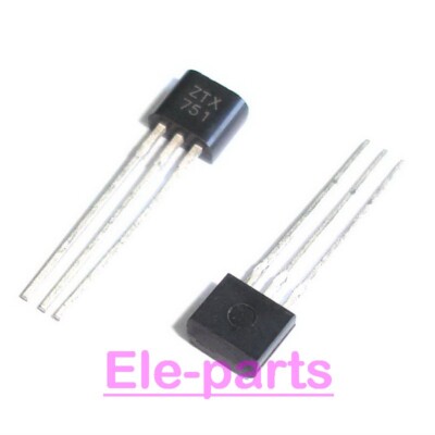 10 PCS ZTX751 TO-92 ZTX 751 PNP Silicon Planar Medium Power Transistors ...