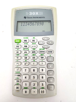 Texas Instruments TI-30XIIB White Scientific Pocket Calculator TI-30X ...