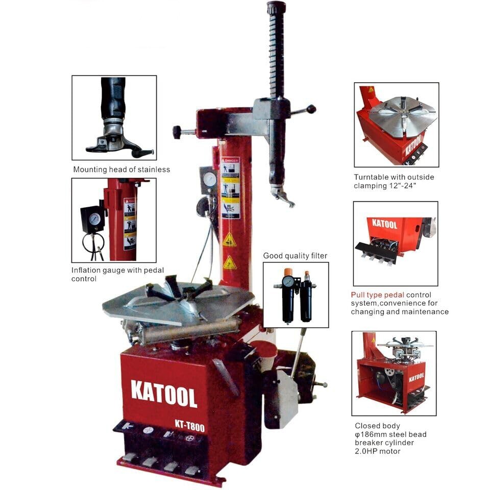 2.0HP Tire Machine Combo Tire Changer Machine with Wheel Balancer ...