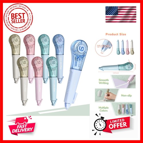 8Pcs White Out Pens, Aesthetic Correction Tape for Instant Correction ...