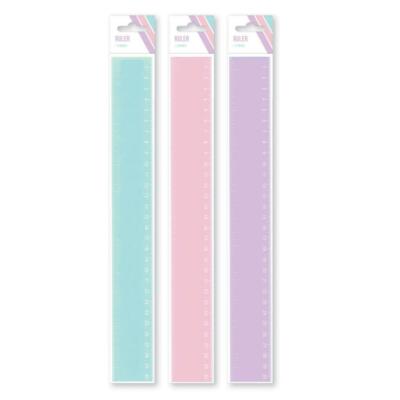 30cm Pastel Plastic Ruler - School Work Office Rulers Stationery New ...