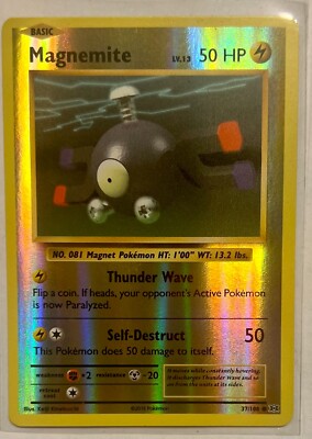 Pokemon TCG Card Magnemite 37/108 XY Evolutions Reverse Holo 2016 Ship ...