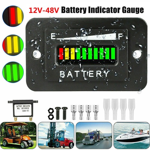 12V-48V Battery Indicator for EZGO Club Car Yamaha Golf Cart Meter ...