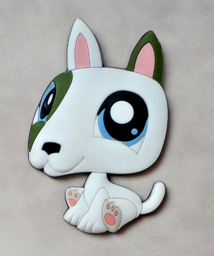 LITTLEST PET SHOP LPS HASBRO MAGNETIC MAGNET AIMANT EN RELIEF CHIEN DOG ...