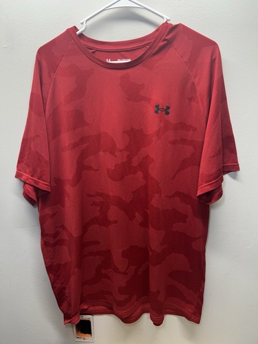 #E143 Men’s UNDER ARMOUr XXL Armor Heatgear Gym Crossfit Training SHIRT Camo | eBay