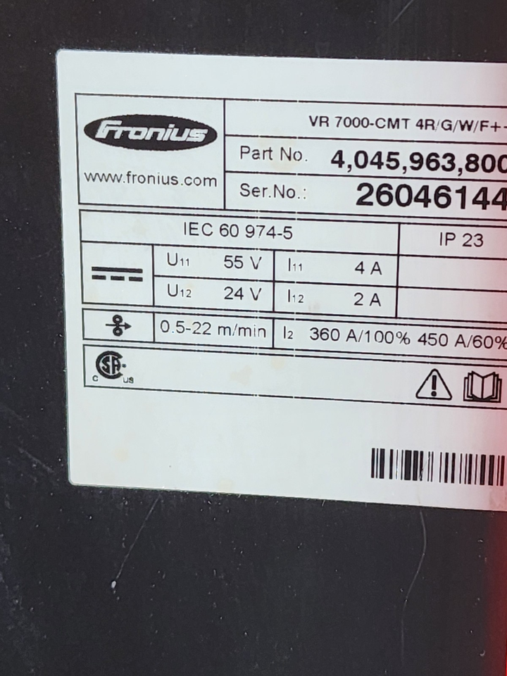 FRONIUS VR-7000 CMT WELDER | eBay