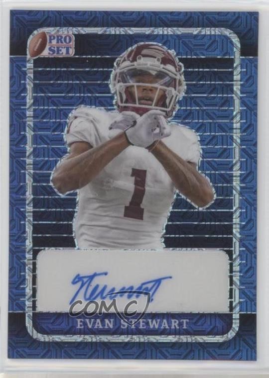2023 Leaf Pro Set Metal - Pro Set Autographs Evan Stewart #PA-ES1 Blue ...