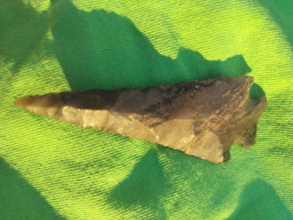 Arrowheads Collections Artifacts Relics Idaho Jasper Elco 3.25" Eared ...