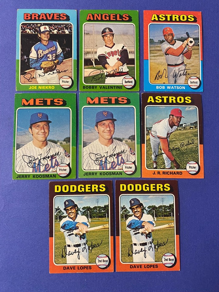 1975 Topps Mini Baseball Common LOT—214 cards + duplicates—LOT of 345 ...