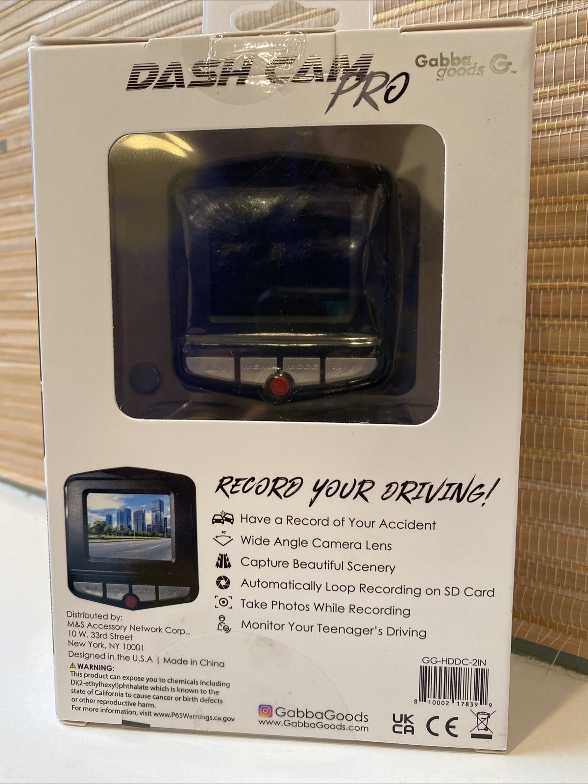 Gabba Goods Dash Cam Witness Vehicle Dashboard Camera | eBay