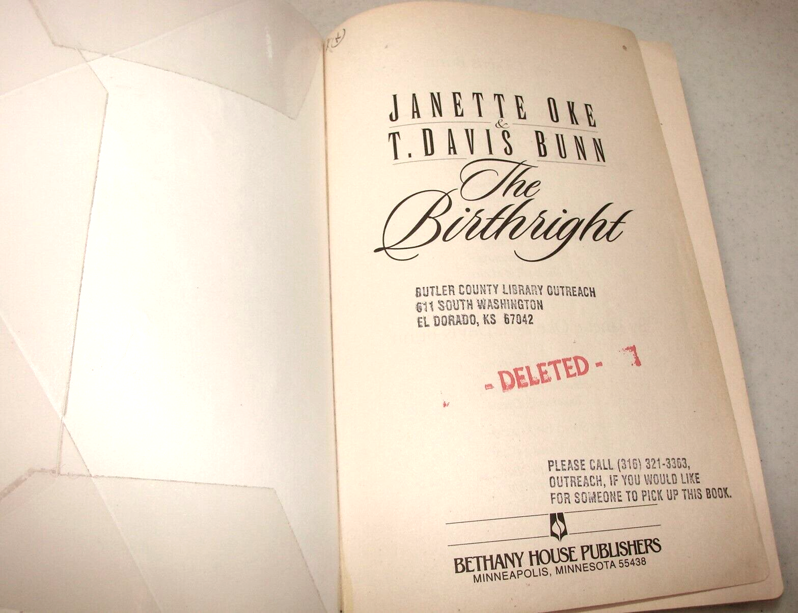 Song of Acadia Ser: The Birthright by Janette Oke & T. Davis Bunn Large ...