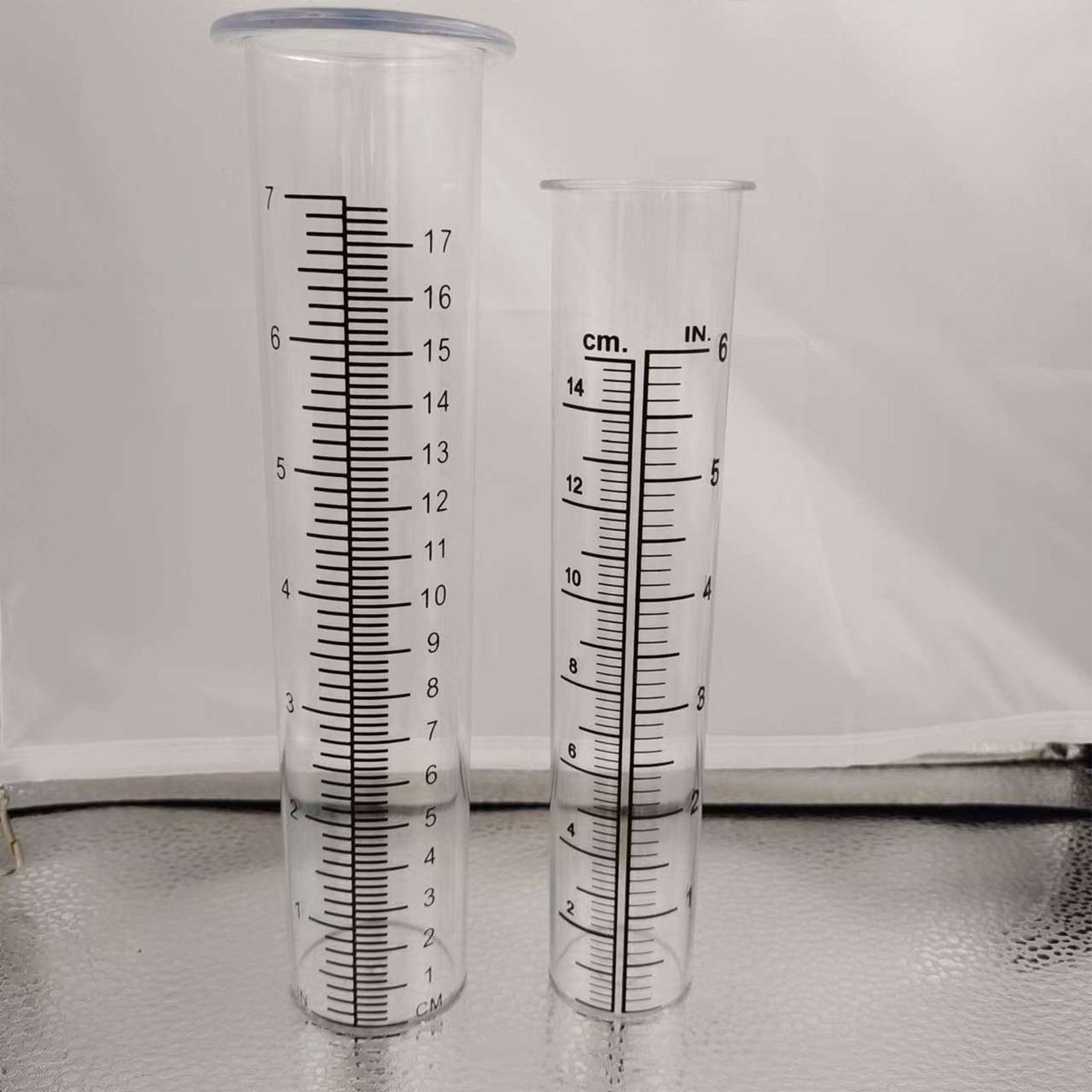 Plastic Rain Gauge Tube Clear Rain Water Meter Measuring Device for ...