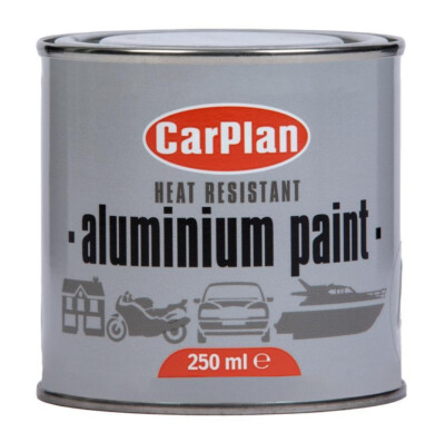 CarPlan Heat Resistant Aluminium Paint 250ml Car Wheels Paintwork ...