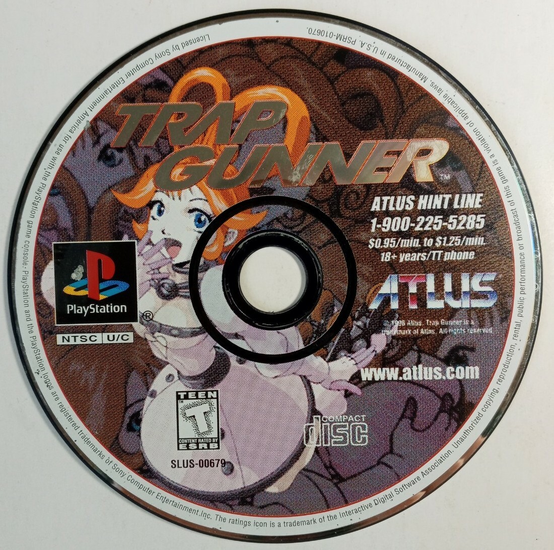 Trap Gunner (Sony PlayStation 1, 1998) PS1, Game Disc Only, Atlus ...