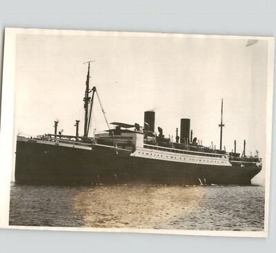 North German Lloyd LINER SHIP 'Muenchen' at Sea VINTAGE 1930 Press ...