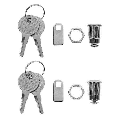 2 Sets File Cabinet Lock Rv Exterior Keyed Locks Cam Keys with Elevator ...
