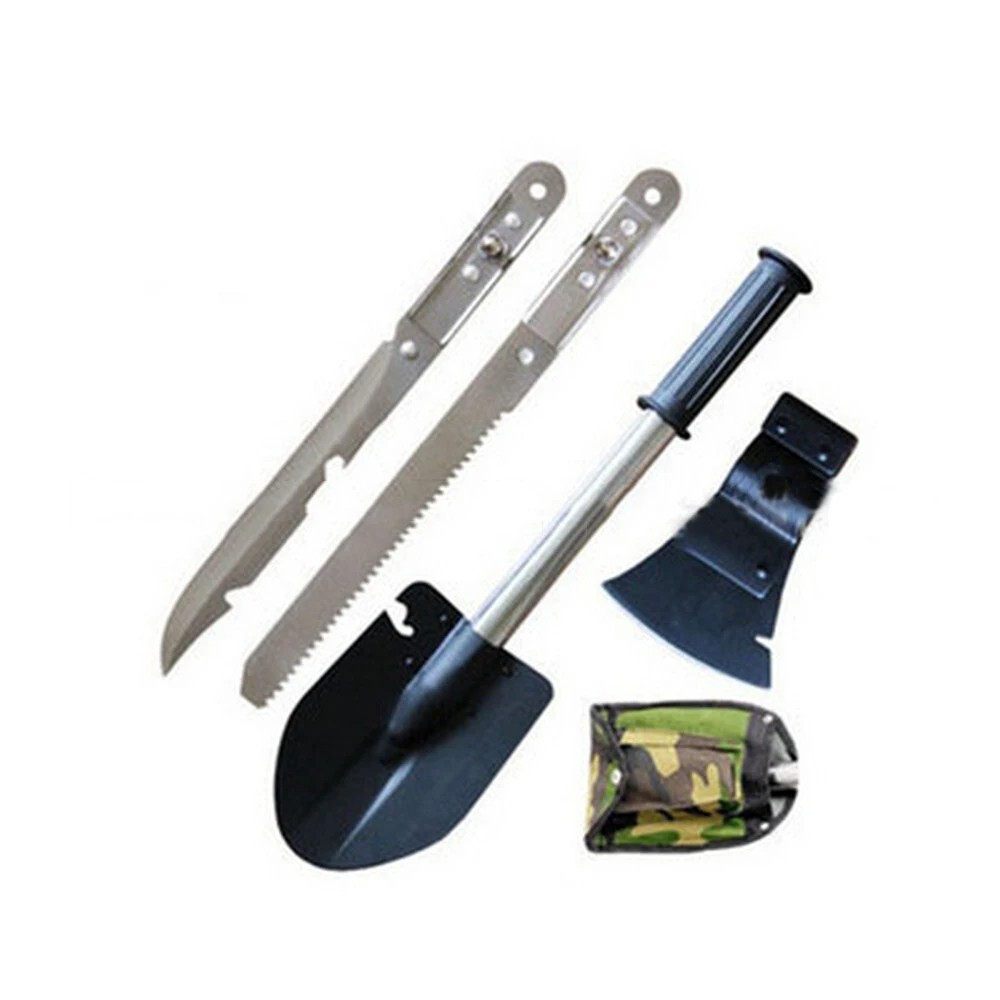 Emergency Camping Tool Kit Multi Survival Set Axe Shovel Knife Hand Saw ...